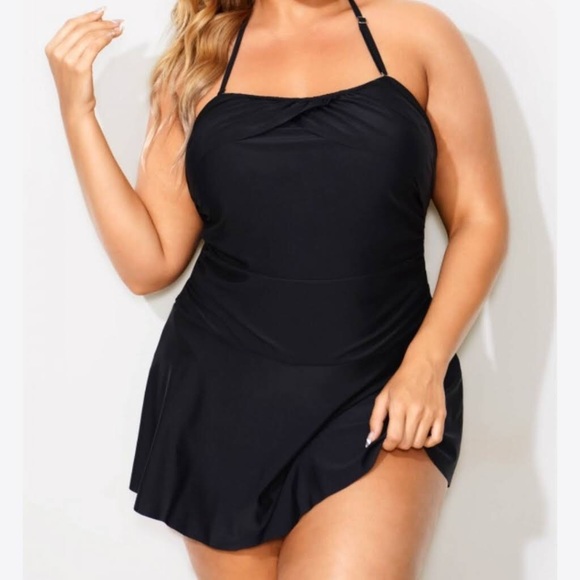 Meet.Curve | Swim | One Piece Halter Skirted Swimsuit Meet Curve | Poshmark